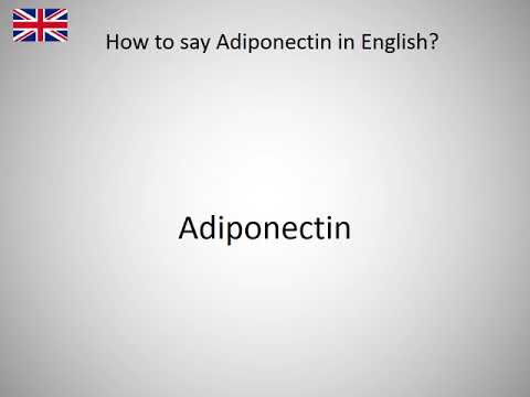 How to say Adiponectin in English?