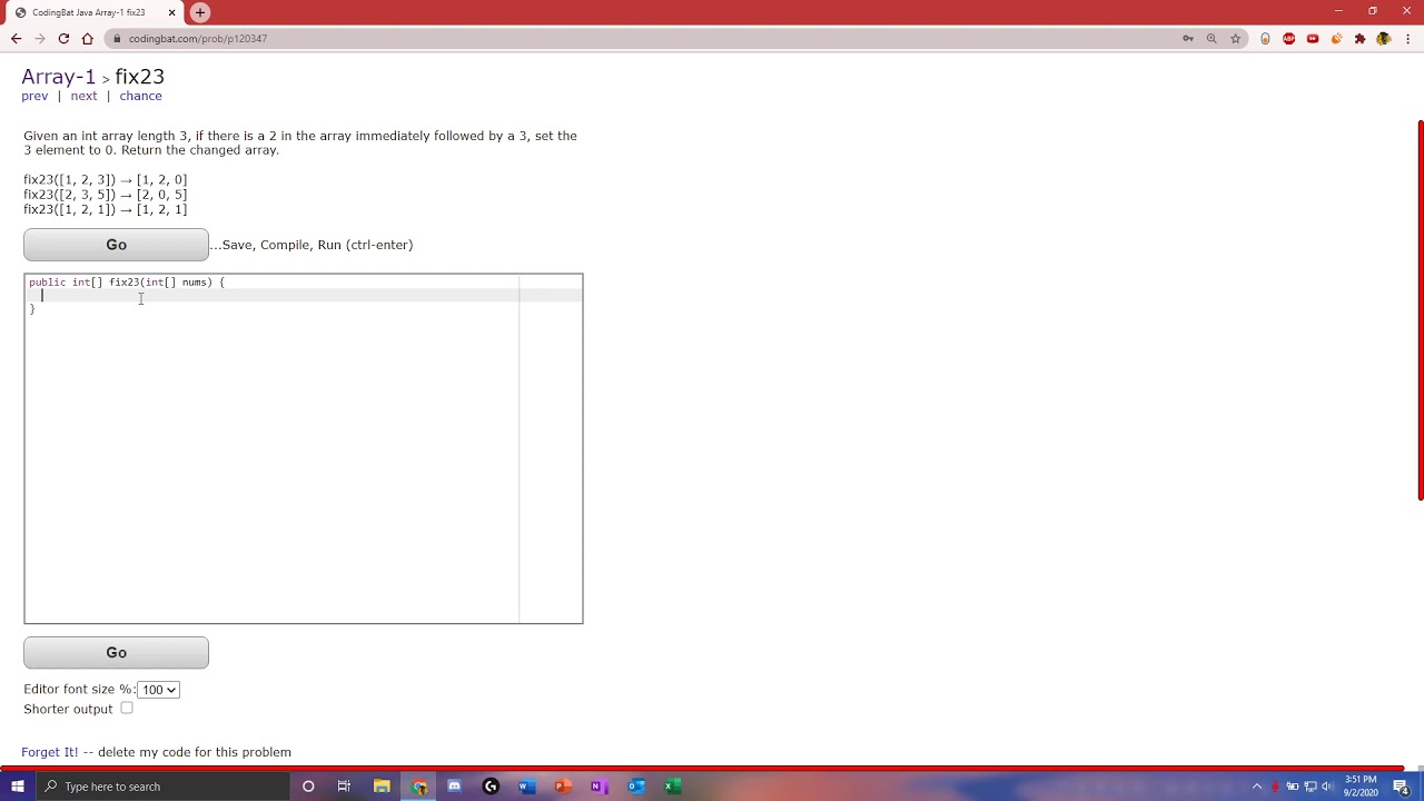 Array-1 (fix23) Java Tutorial || Codingbat.com