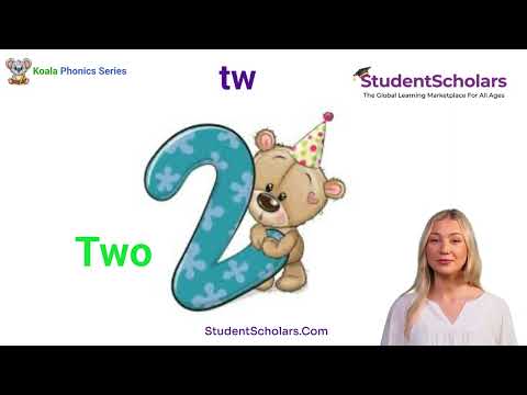 Phonics - Two letter beginning sounds - Words with the sound TW