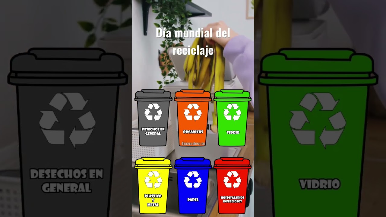 FELIZ DÍA MUNDIAL DEL RECICLAJE #dibujospacolorear #dibujo #dibujos #reciclaje