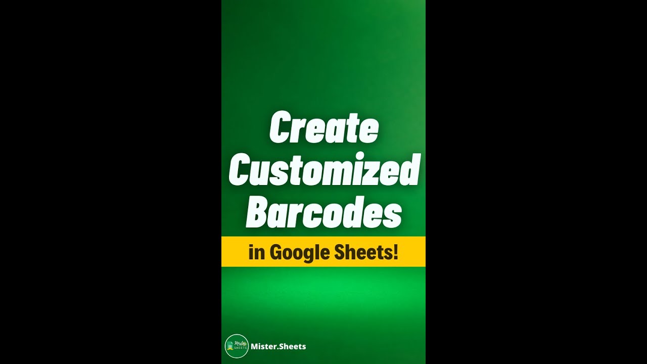 Create Custom Barcodes in Google Sheets