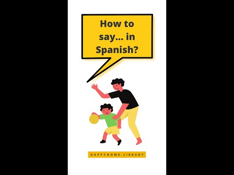 #Shorts | HOW TO SAY 'SON' IN SPANISH? (SPANISH VOCABULARY) | HAPPYHOMELIBRARY