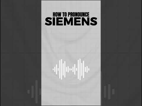How to Pronounce Siemens in American English