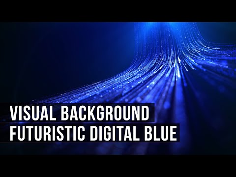 Blue Motion Background Stock Video : Hi Tech Visual Digital wallpaper : Futuristic Digital Blue