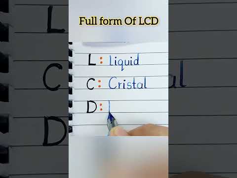 Full Form Of LCD, LCD full form #shorts #short #ytshorts