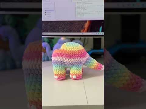Brontosaurus crochet pattern now on Etsy! 10% off today only