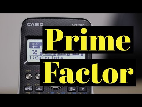 How to use Classwiz 570 to find the prime number?