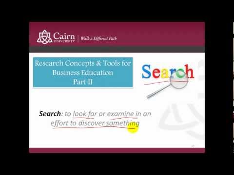 Searching online databases for research