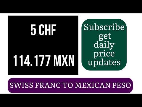 Swiss Franc to Mexican Peso Foreign Currency Exchange Forex Rates Today 20 March 2025 MXN to CHF