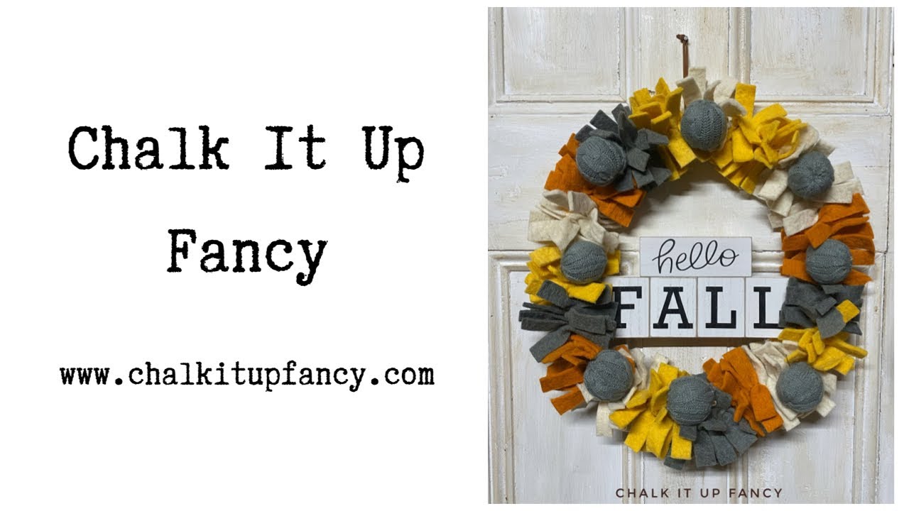 DIY Hello Fall Garland Wreath