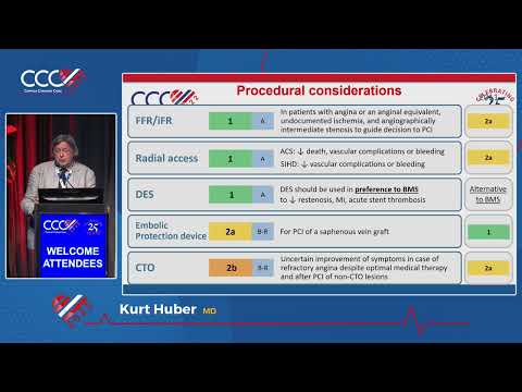 Revascularization Guidelines 2021 in Clinical Practice A Perspective: PCI - Kurt Huber, MD