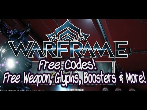 Free Stuff on Warframe! Codes For Free Glyphs, Weapon, Boosters & More! | Xbox One |