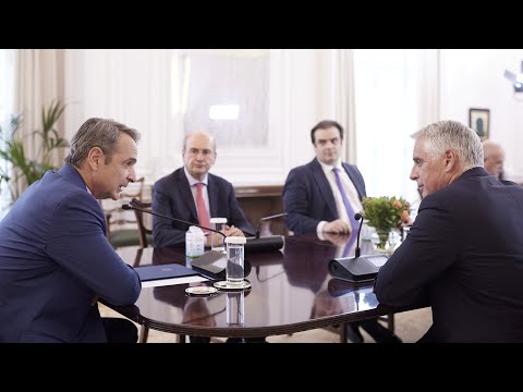 Δηλώσεις Κυριάκου Μητσοτάκη με τον Διευθύνοντα Σύμβουλο του ομίλου UniCredit Andrea Orcel
