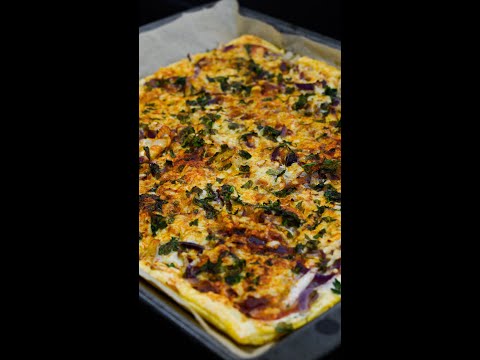 The Best Puff Pastry Tart😍| Ham Cheese Chicory