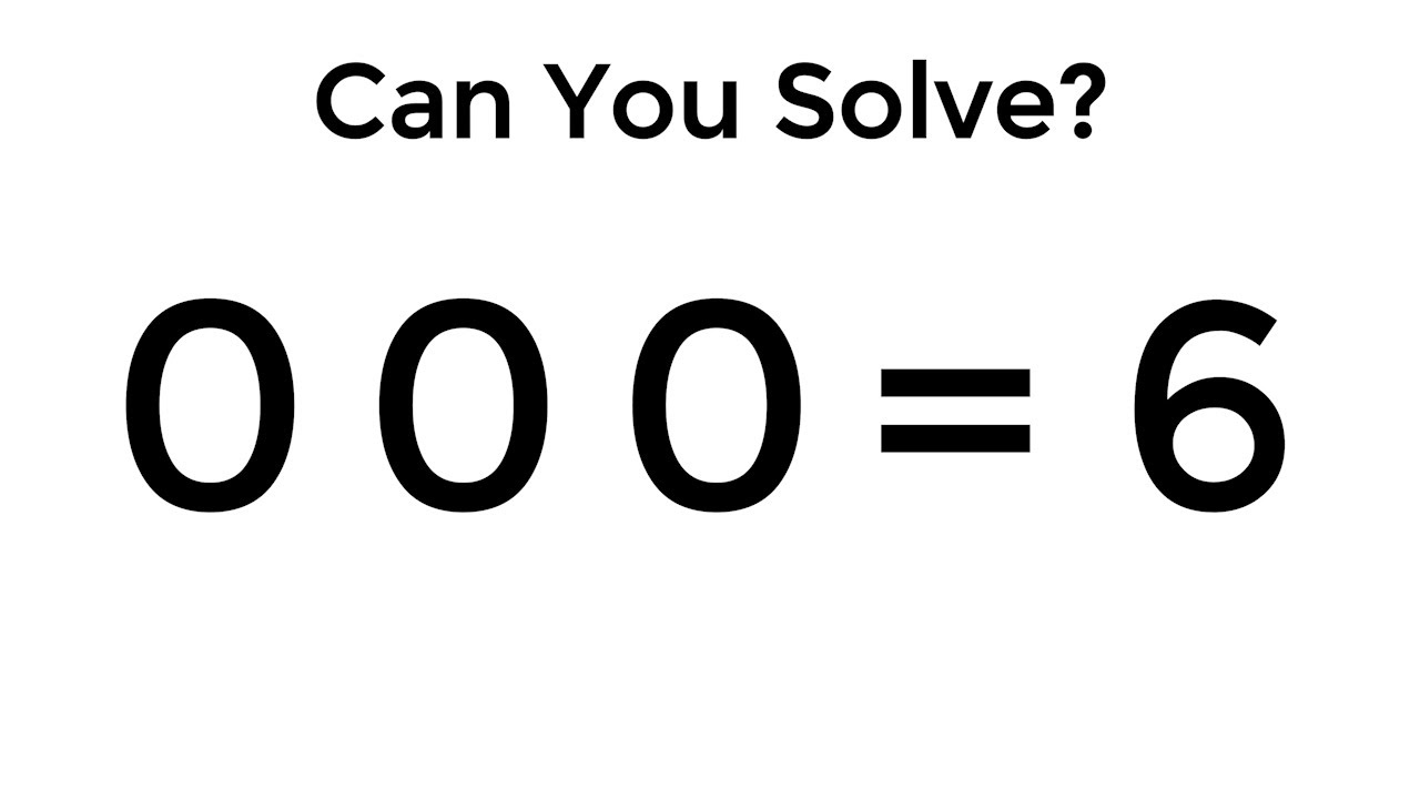 How To Solve The 6s Challenge