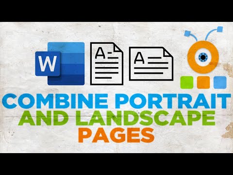 How to Combine Portrait and Landscape Pages in a Microsoft Word