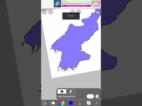 Making flag map of each country part 1 (North Korea 🇰🇵)