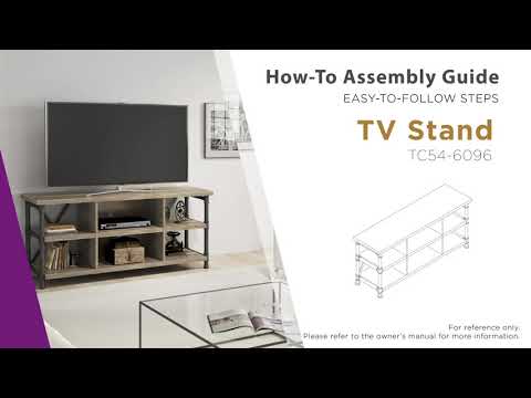 How-To Assemble TV Stand TC54-6096