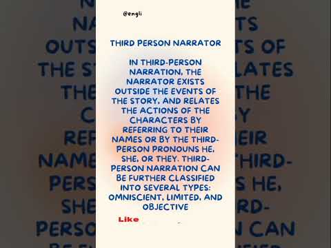 Third Person Narrator| English literature|English Grammar| #englishliterature #hindiurdu #definition