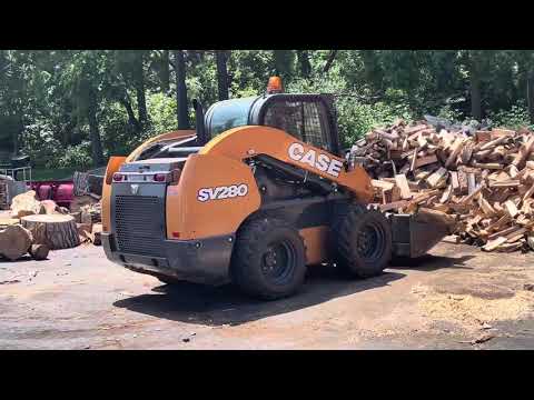 Cleaning up the wood yard. Jon is the man!!!