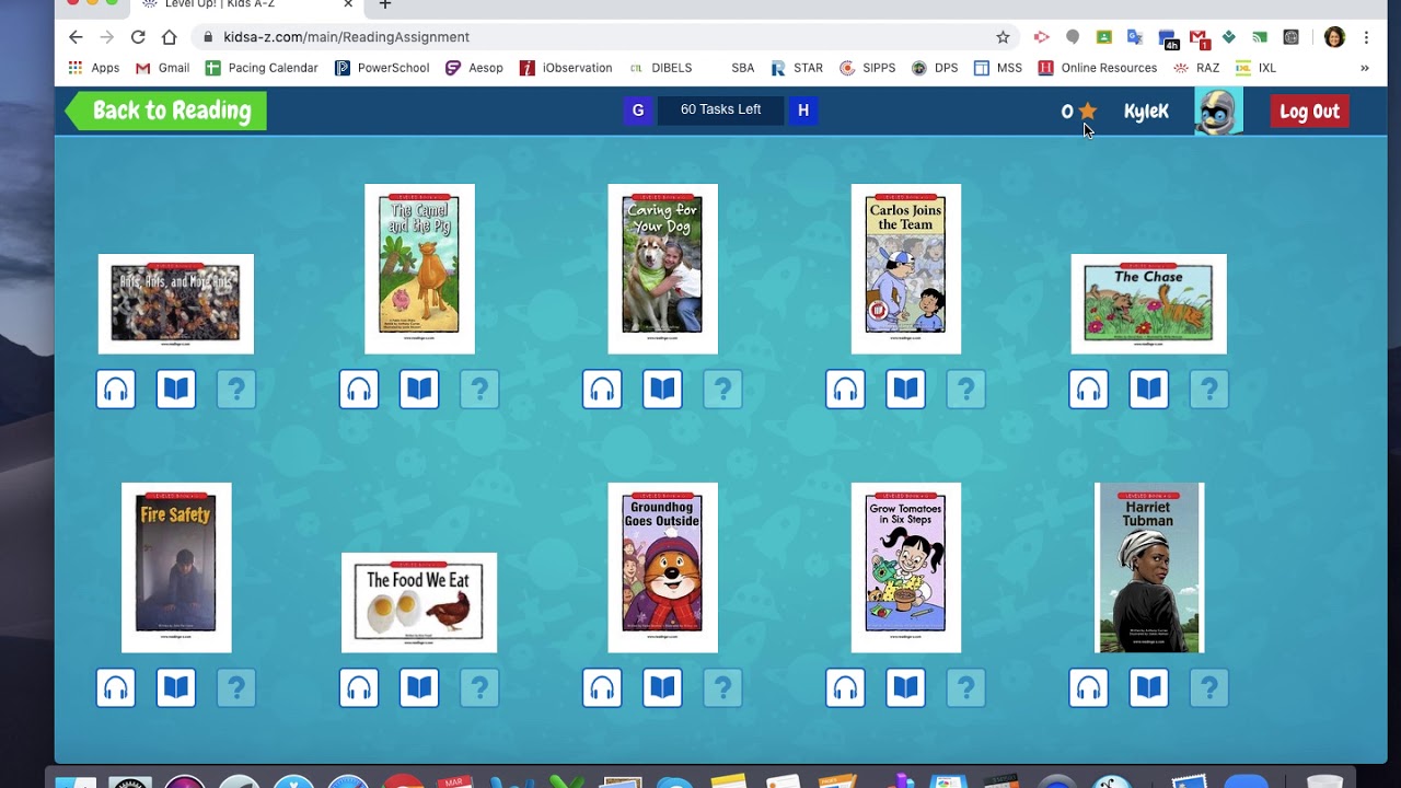 Primary Reading A Z Platform Tutorial for Students