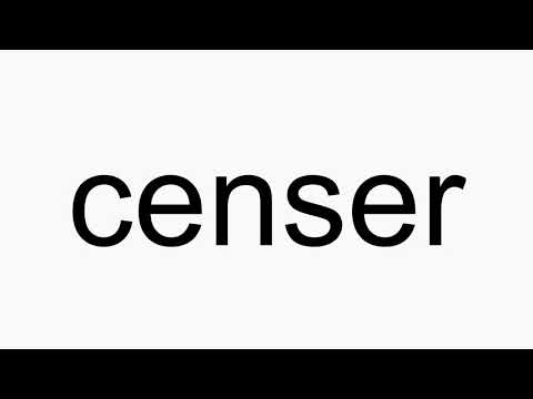 How to pronounce censer
