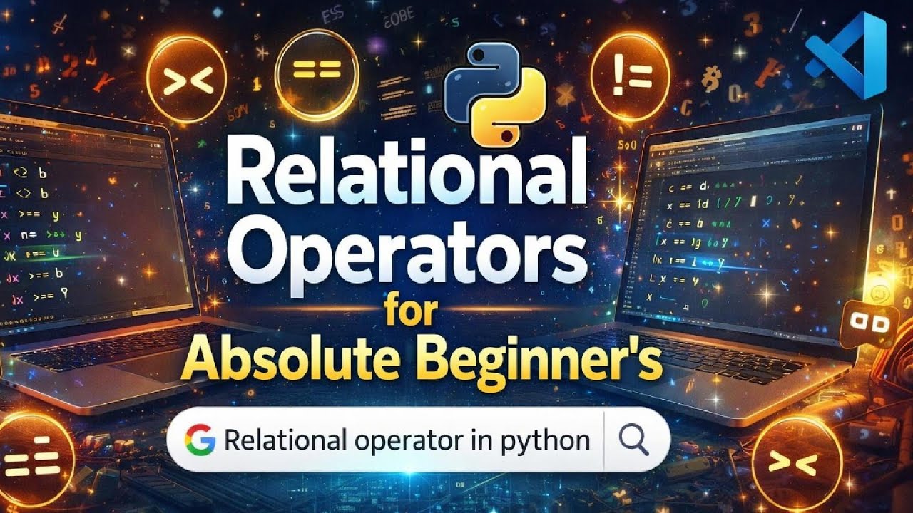 Relational / Comparison operators in python Explained in 5 Minutes (Beginners Guide) #Part-2