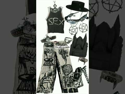 SinSkins anime custom alternative outfit future egirl goth grunge pants tiktok y2k angel pants core