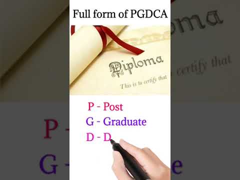 Full form of PGDCA || PGDCA Full form #shorts ��#study