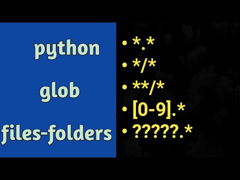 python glob | Files and Folders