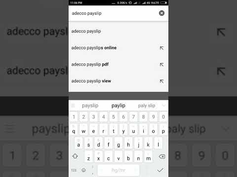 How to download adecco salary slip