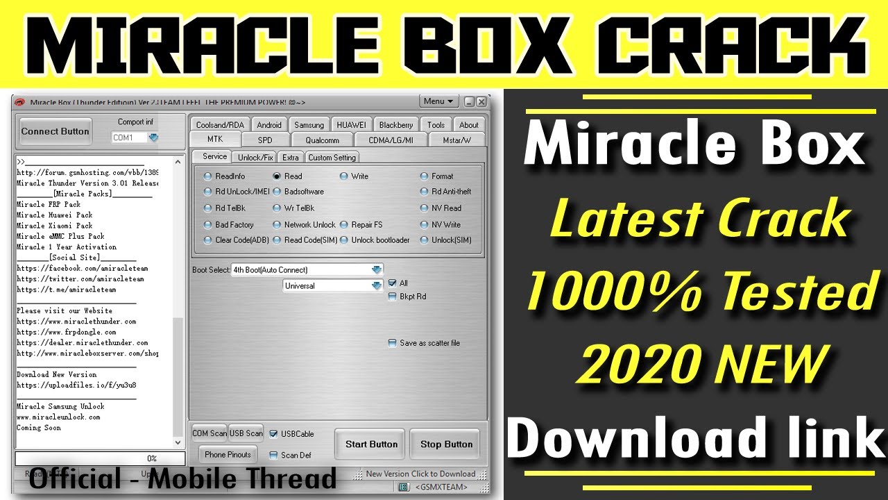 Miracle Box Crack 2.82 | Miracle Thunder Crack | 2020 latest