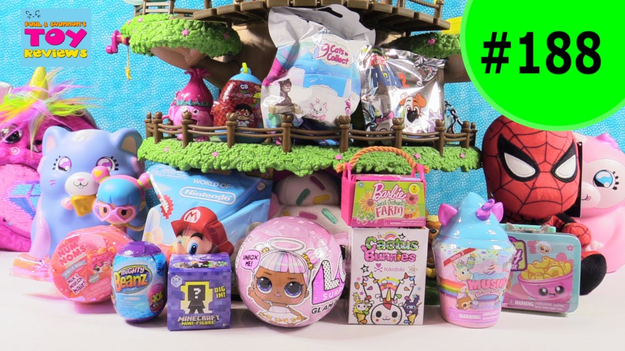 Blind Bag Treehouse #188 Unboxing Num Noms Barbie Disney Cats Toy Review
