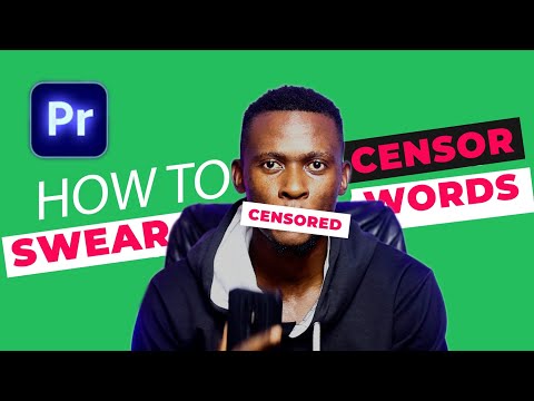How To Censor bleep words in Adobe Premiere Pro
