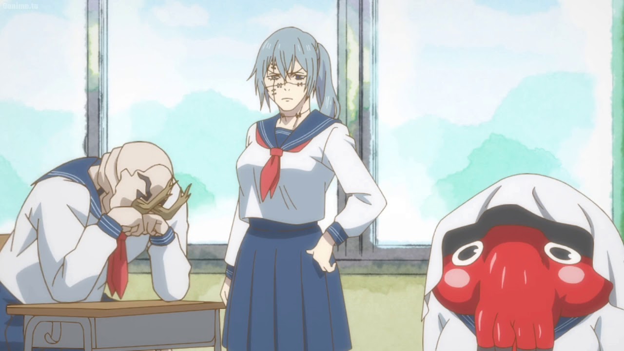 Mahito being a highschool girl / juju stroll - jujustu kaisen