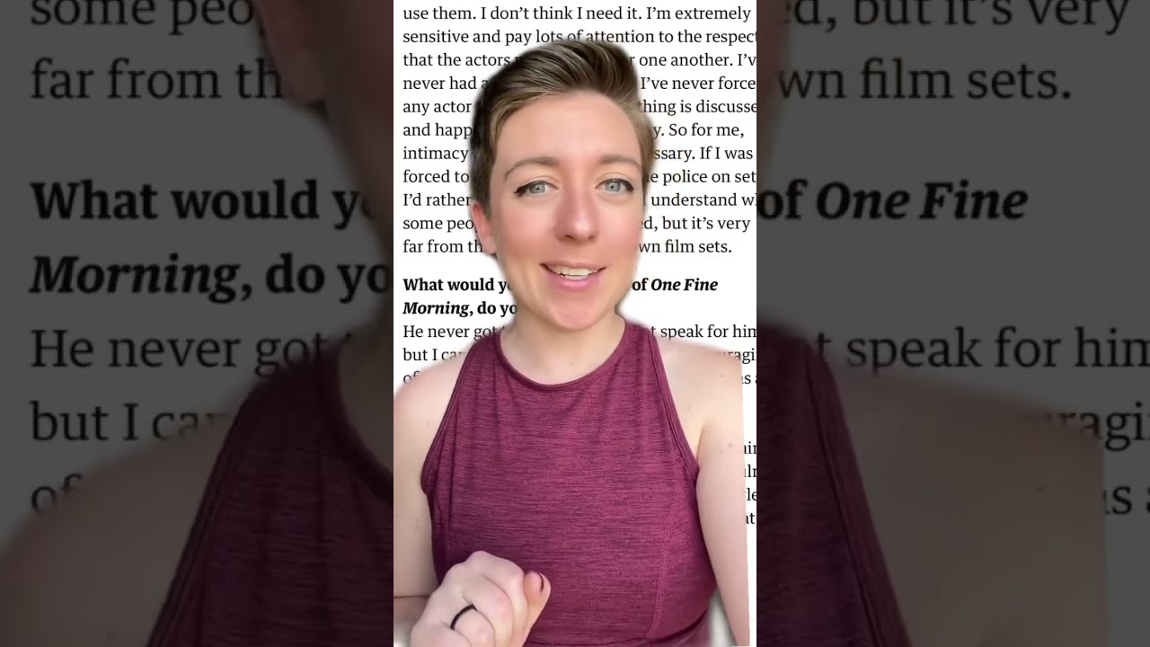 Interesting how the interview is about something completely different, but this was the headline…