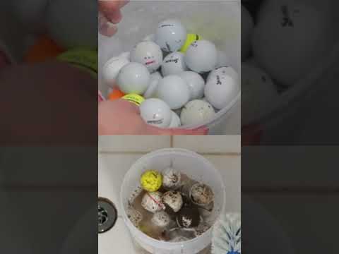 Golf balls cleaner #short #DIYgolf #golfshort