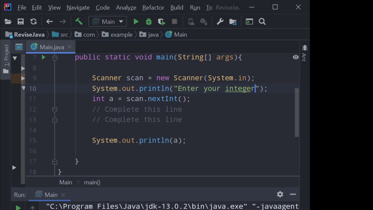 02 Java Stdin and Stdout