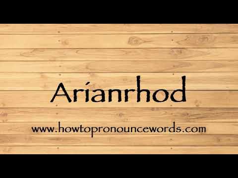 How To Pronounce Arianrhod ? How To say Arianrhod New Video
