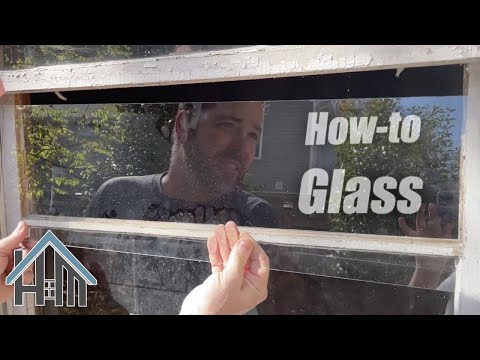 Easy window glaze. How to replace broken window glass. How to glaze window.