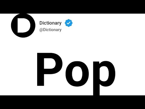 Pop Meaning In English