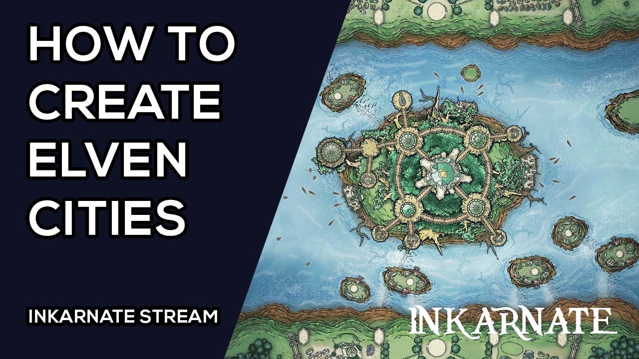 How to Create Elven Cities | Inkarnate Stream