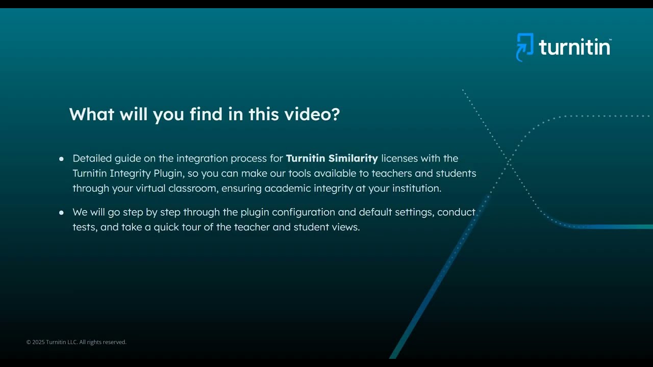 Moodle integration using the Turnitin Integrity Plugin