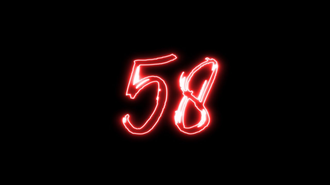 60 Seconds Countdown #6 Neon Lights - COPYRIGHT FREE