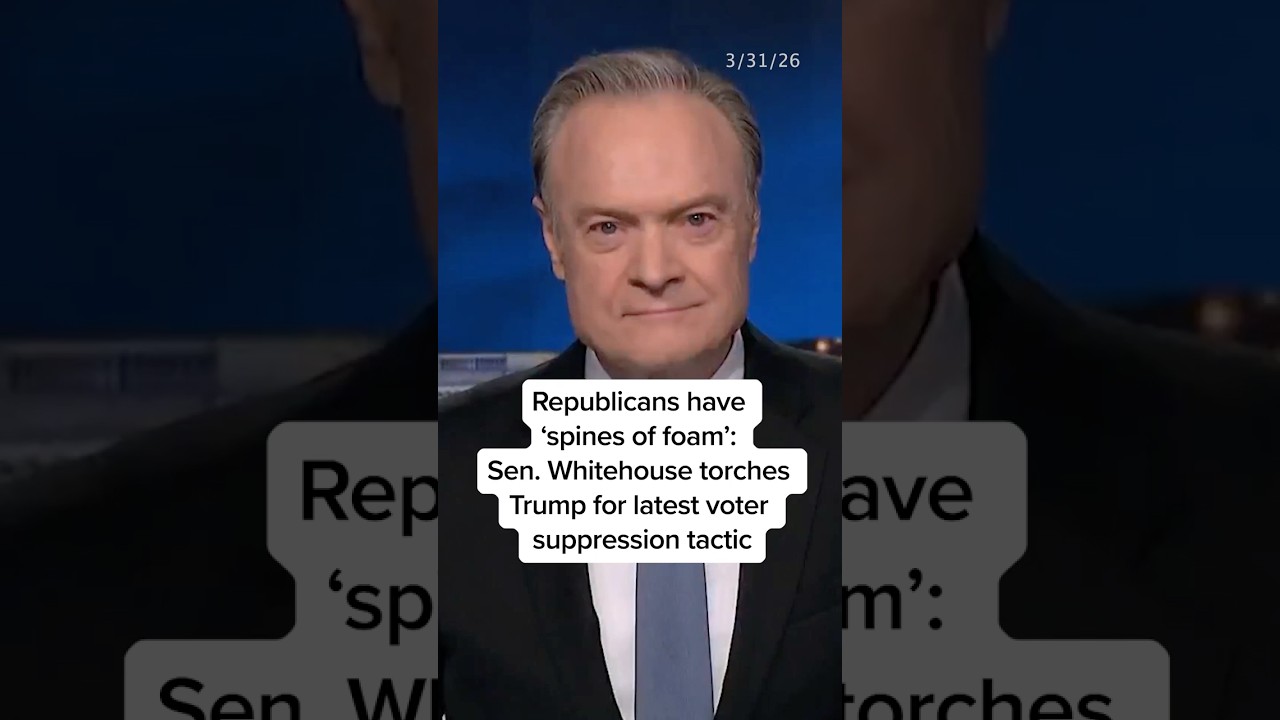 Republicans have 'spines of foam': Sen. Whitehouse torches Trump for latest voter suppression tactic