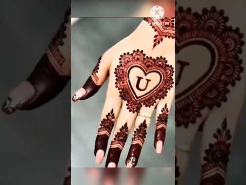 🤔see your name first letter and try it 😍#mehndidesigns with letters #fashion #trending #henna