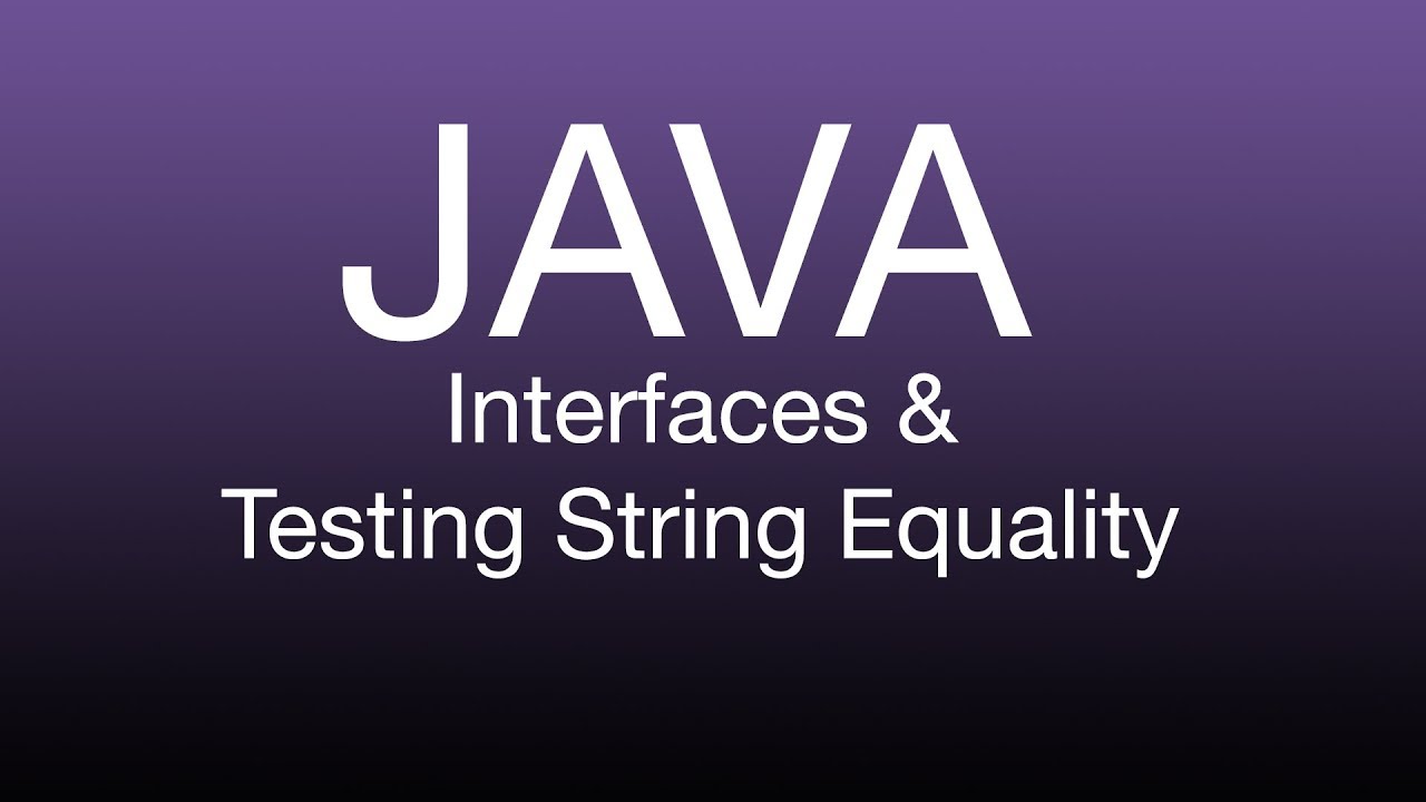 Java made Simple: String Equality Tutorial