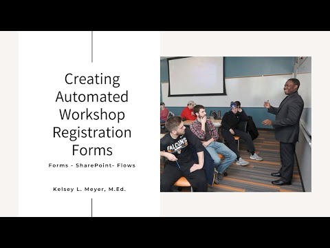 Creating Automated Registration Forms for Workshops(SharePoint, PowerAutomate)
