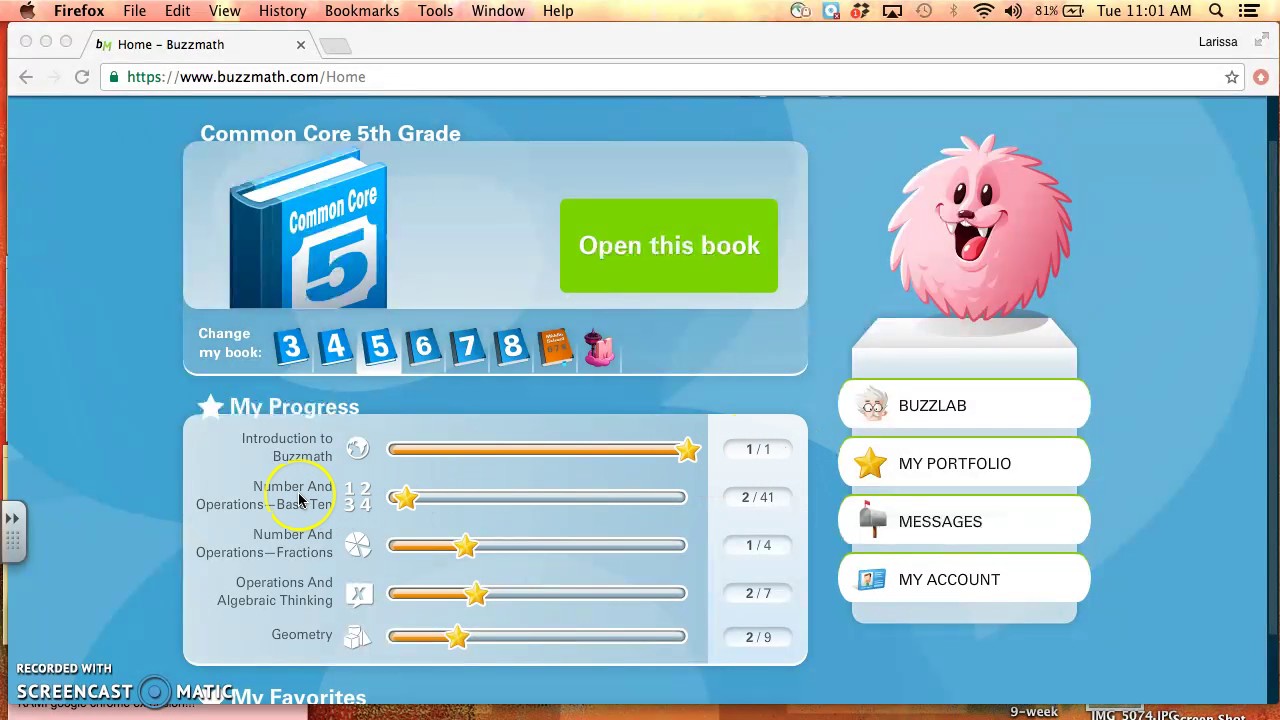 Introducing the learning tool: BuzzMath