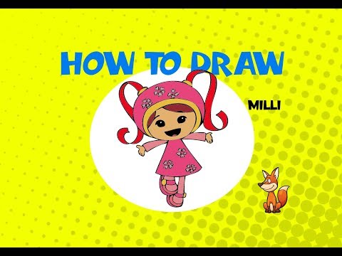 How to draw Milli from Team Umizoomi – Learn to draw – Fun kids drawing ...